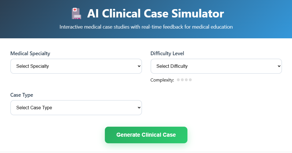 Clinical Case Simulator - shamikhdoc
